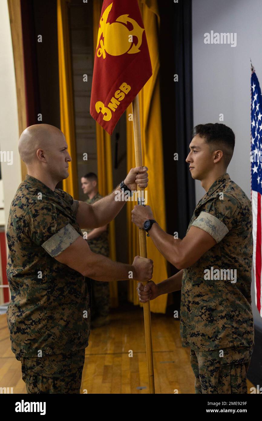 U.S. Marine Corps 1st Sgt. Daniel Best, company first sergeant for ...