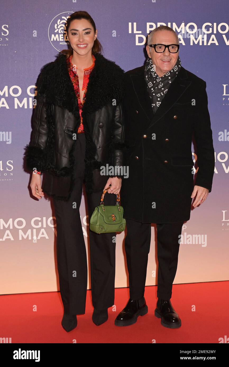 Rome, Italy. 23rd Jan, 2023. Claudia Capellini (l) and Giorgio ...