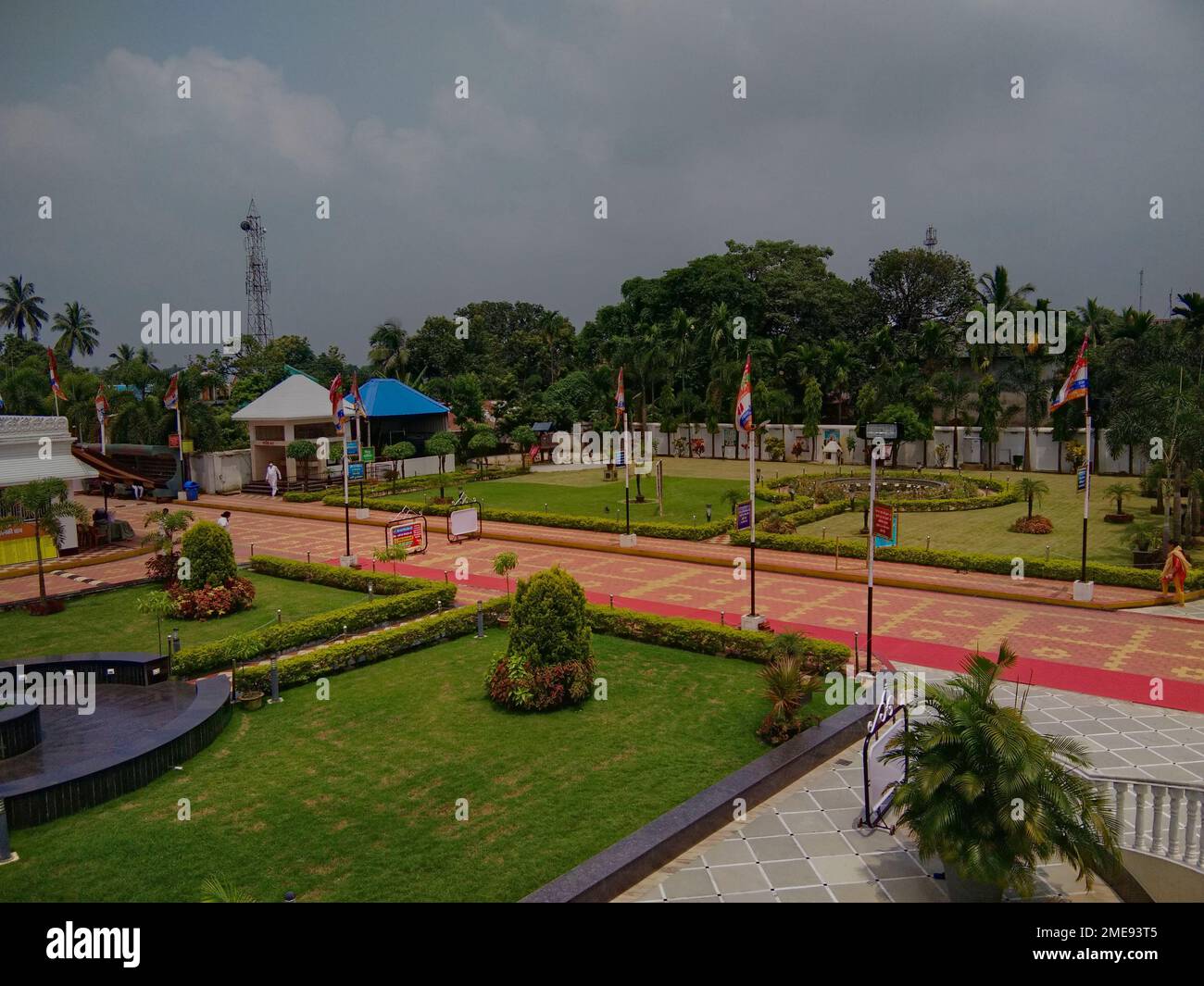 Aerial view ancient hindu temple hi-res stock photography and images ...