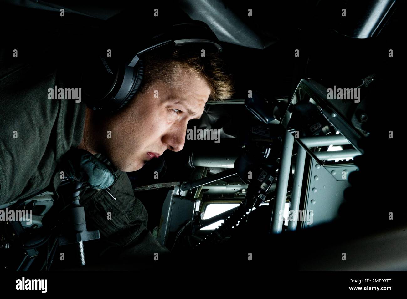 Staff Sgt. Matt Seaman, a Boom Operator with the 914th Air Refueling ...