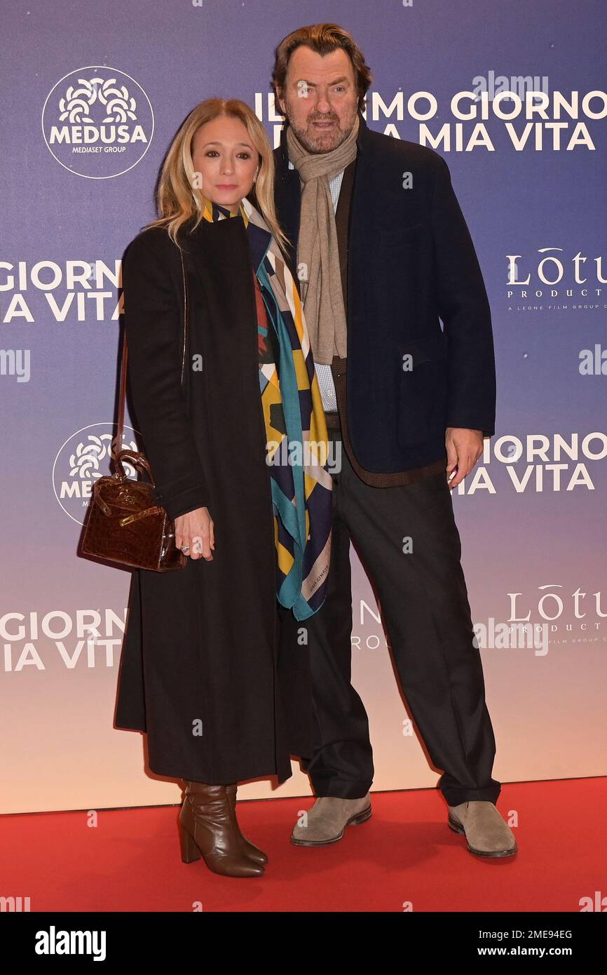 Rome, Italy. 23rd Jan, 2023. Chiara Geronzi (l) and Bernabò Bocca (r ...
