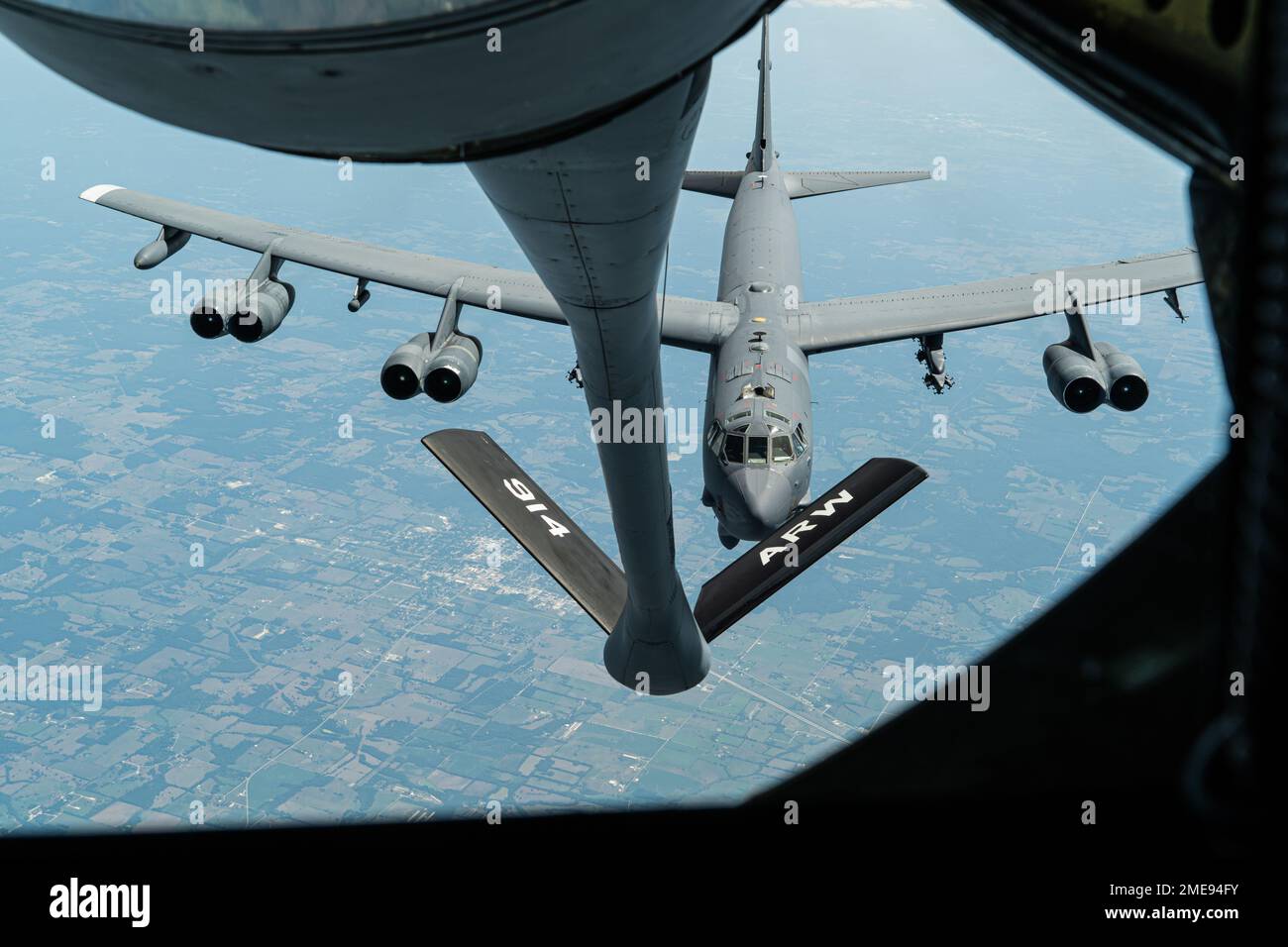 A B-52 Stratofortress with the 93rd Bomb Squadron out of Barksdale Air ...