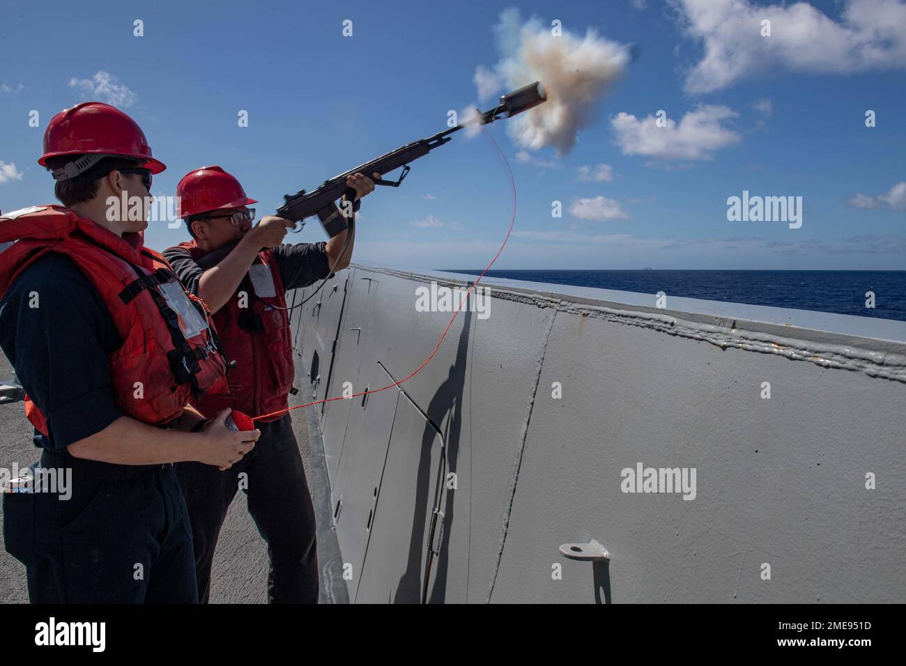 220815-N-XB010-1004 Philippine Sea (Aug. 15, 2022) Gunner’s Mate Seaman ...