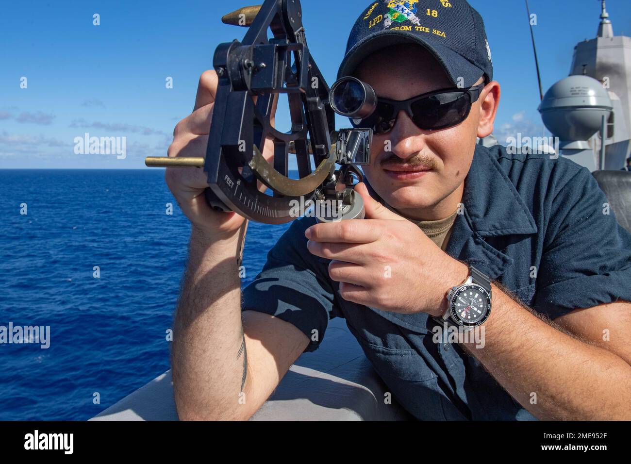 220815-N-XB010-1001 Philippine Sea (Aug. 15, 2022) Quartermaster Seaman ...