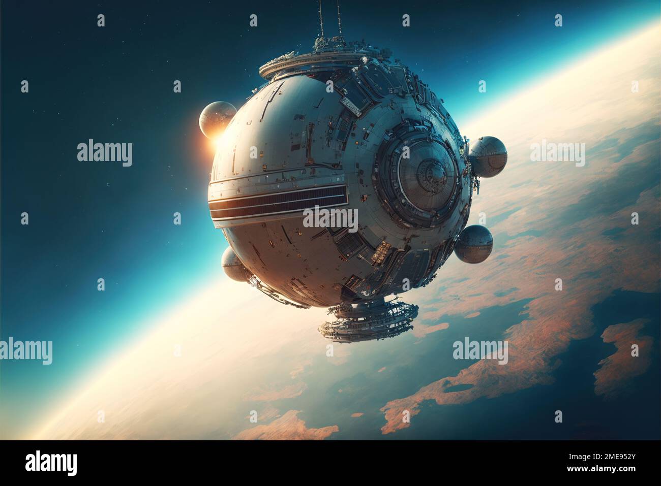 Spaceship orbit hi-res stock photography and images - Alamy