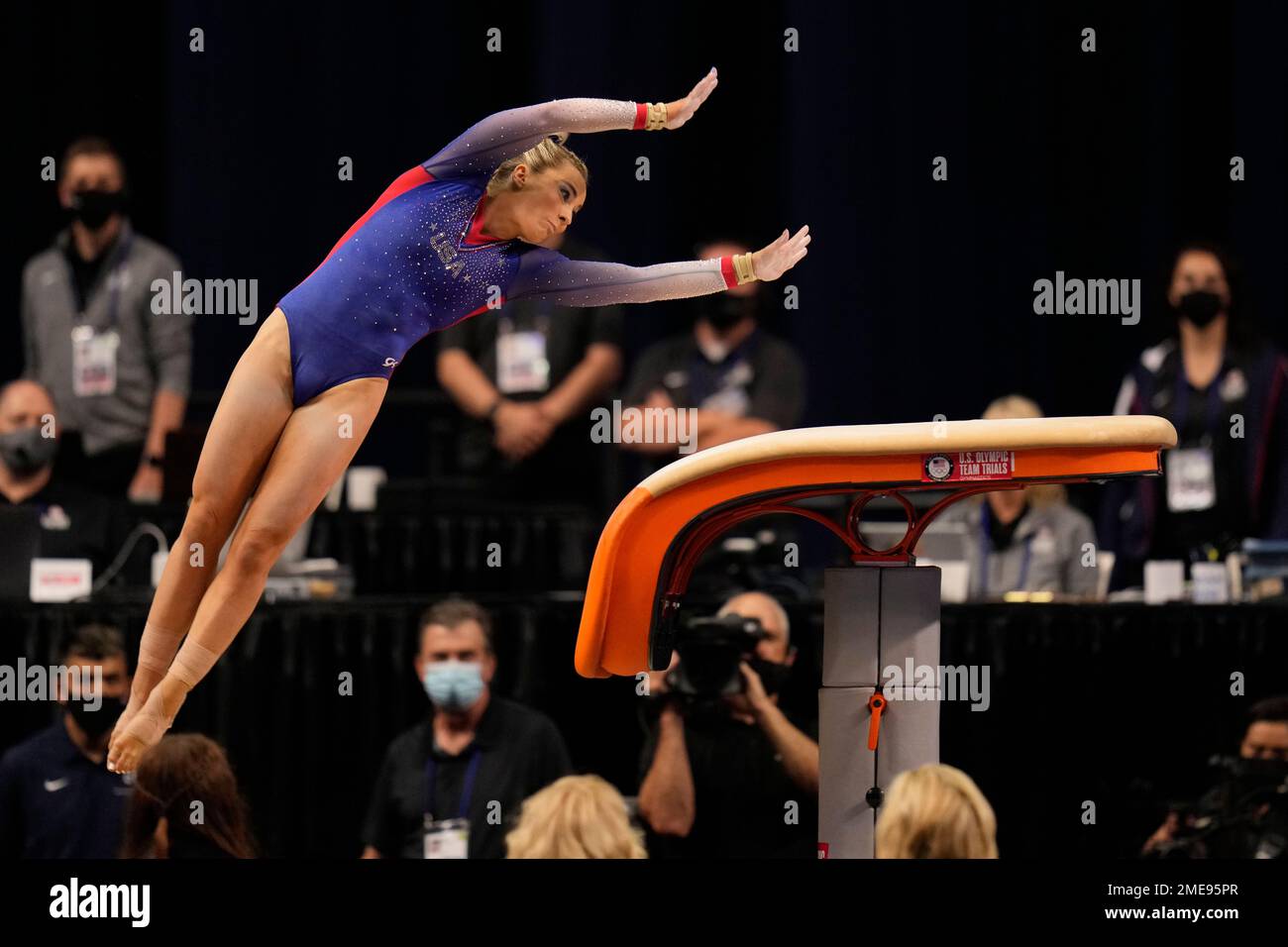 MyKayla Skinner competes on the vault during the women's U.S. Olympic ...
