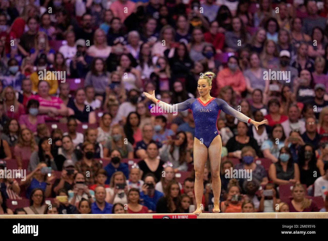 MyKayla Skinner competes on the beam during the women's U.S. Olympic ...