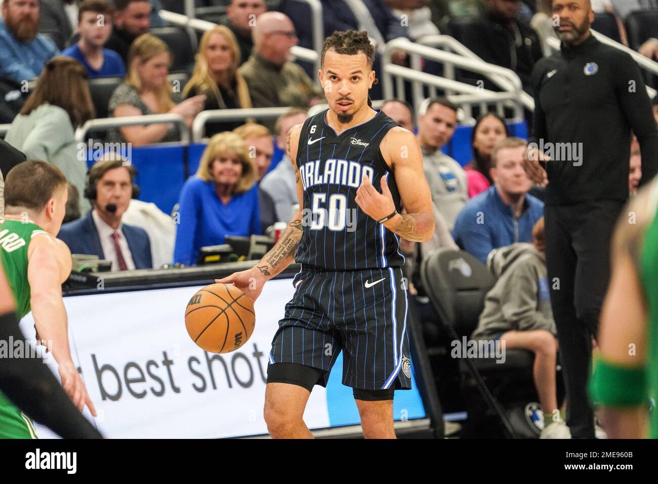 Orlando, Florida, USA, January 23, 2023, Orlando Magic guard Cole ...