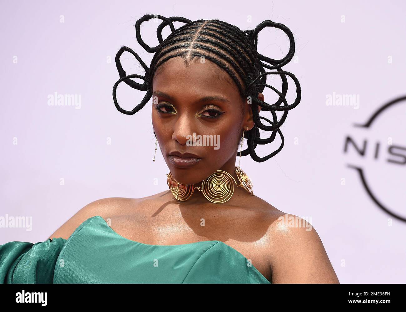 Mereba arrives at the BET Awards on Sunday, June 27, 2021, at the ...