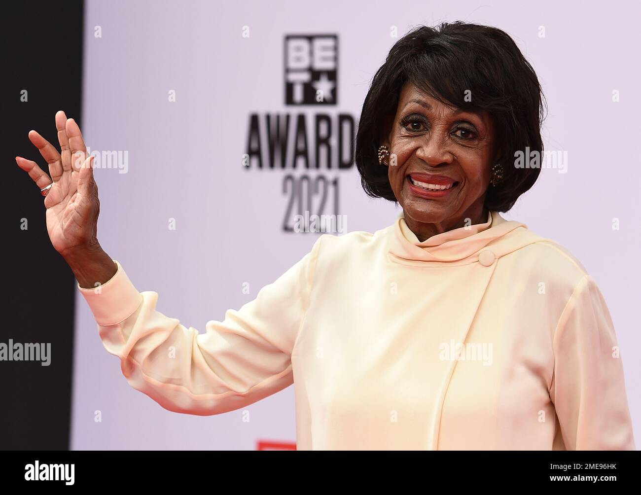 Rep. Maxine Waters, D-Calif. arrives at the BET Awards on Sunday, June ...
