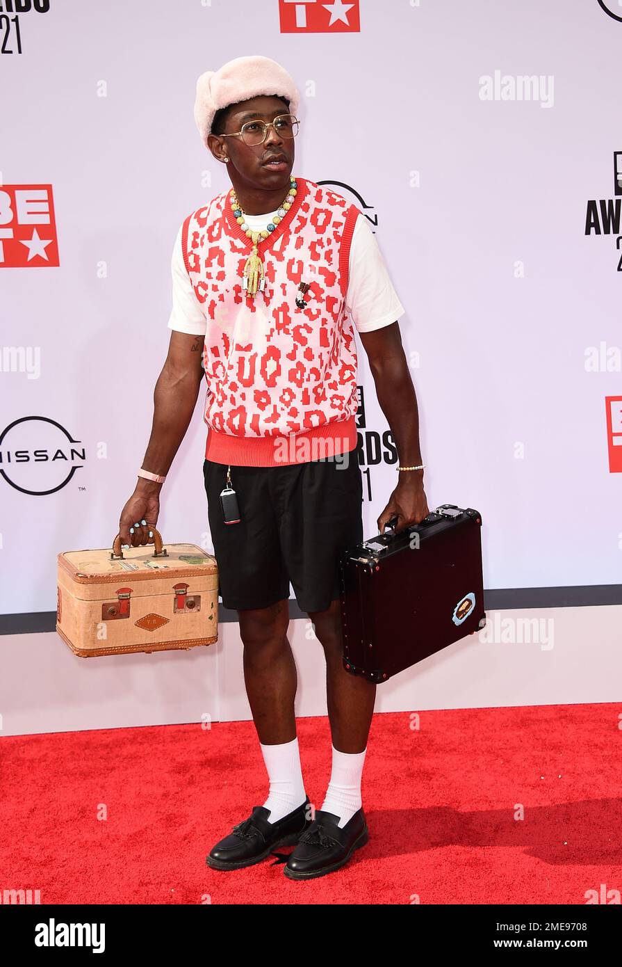 Tyler, the Creator arrives at the BET Awards on Sunday, June 27, 2021 ...