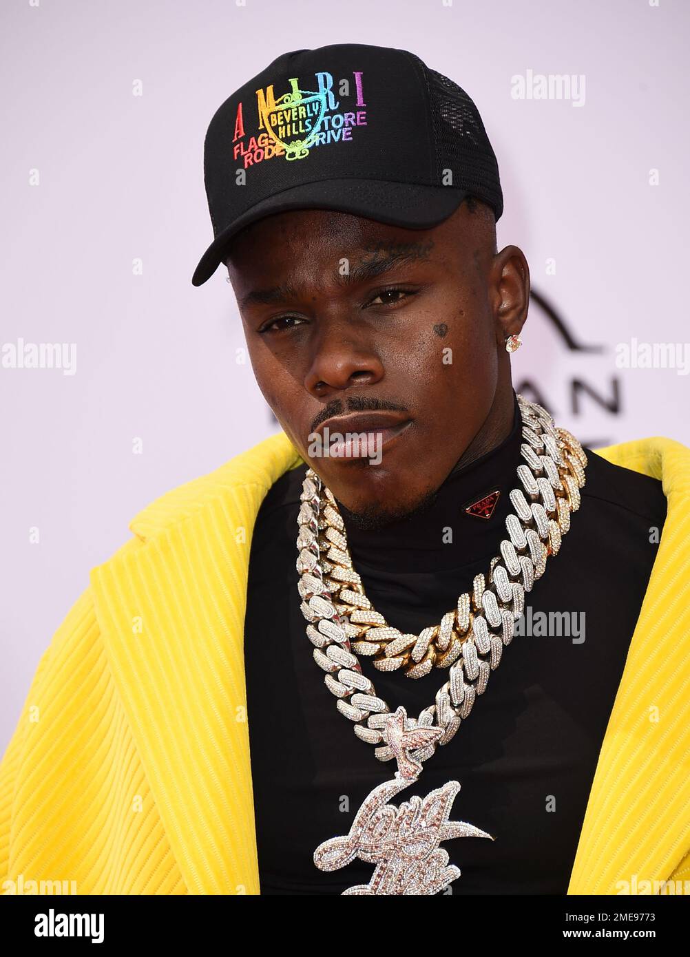 DaBaby arrives at the BET Awards on Sunday, June 27, 2021, at the ...
