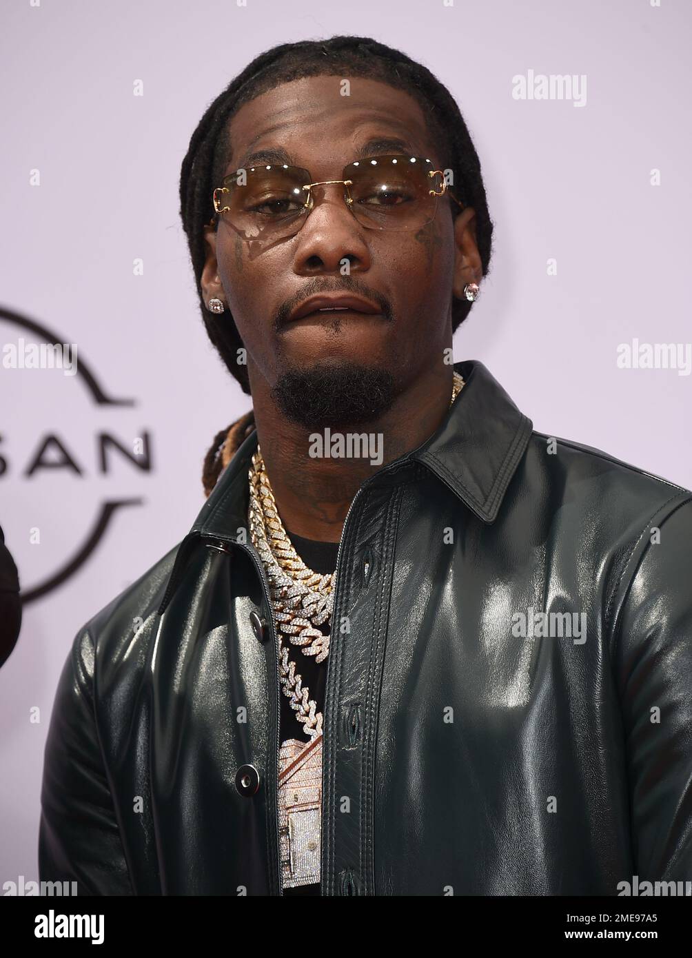 Offset of Migos arrives at the BET Awards on Sunday, June 27, 2021, at ...