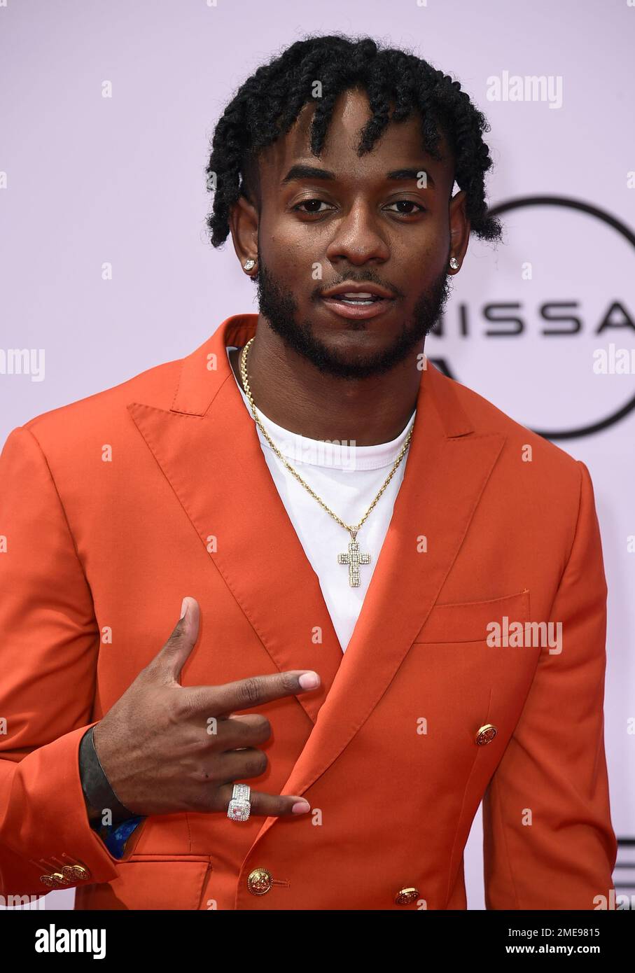 Mooski arrives at the BET Awards on Sunday, June 27, 2021, at the ...