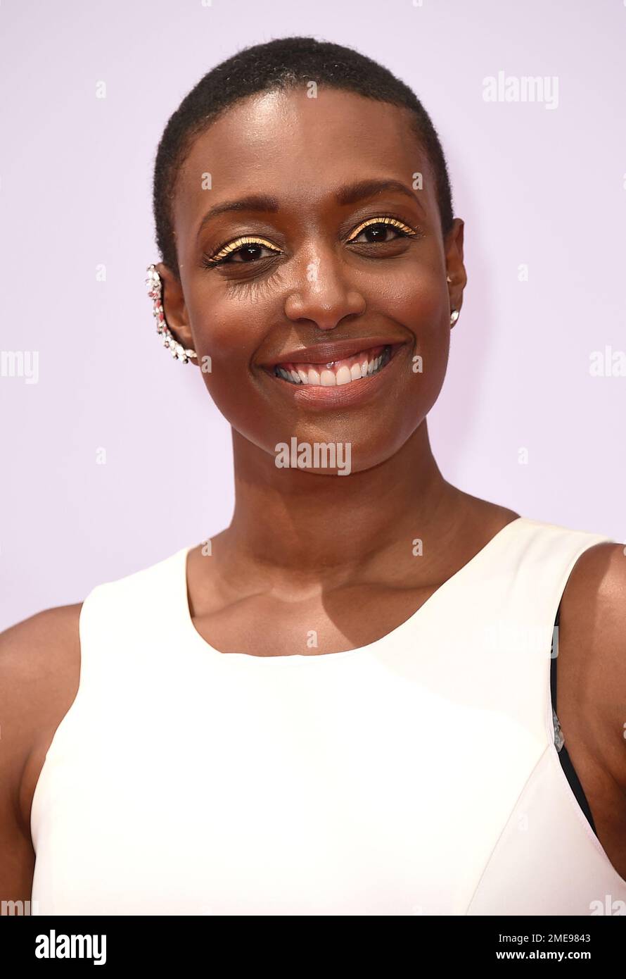 Franchesca Ramsey arrives at the BET Awards on Sunday, June 27, 2021 ...
