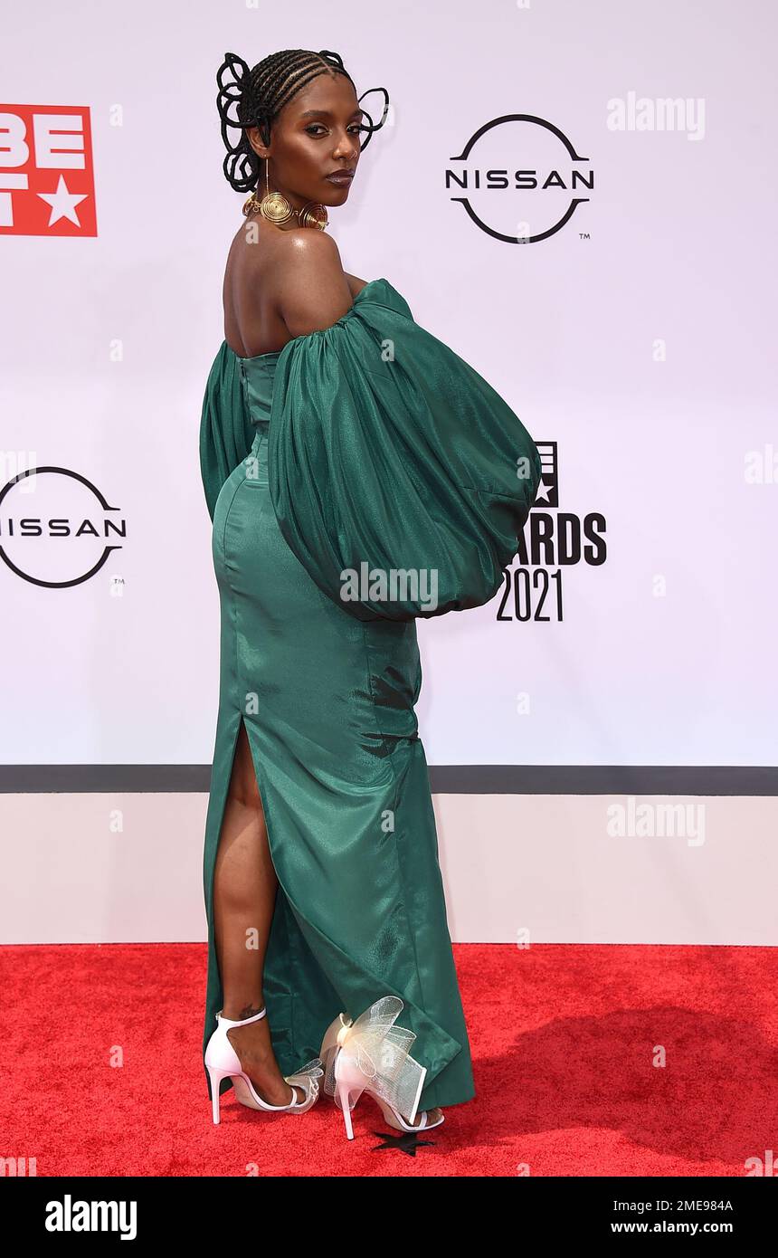 Mereba arrives at the BET Awards on Sunday, June 27, 2021, at the ...