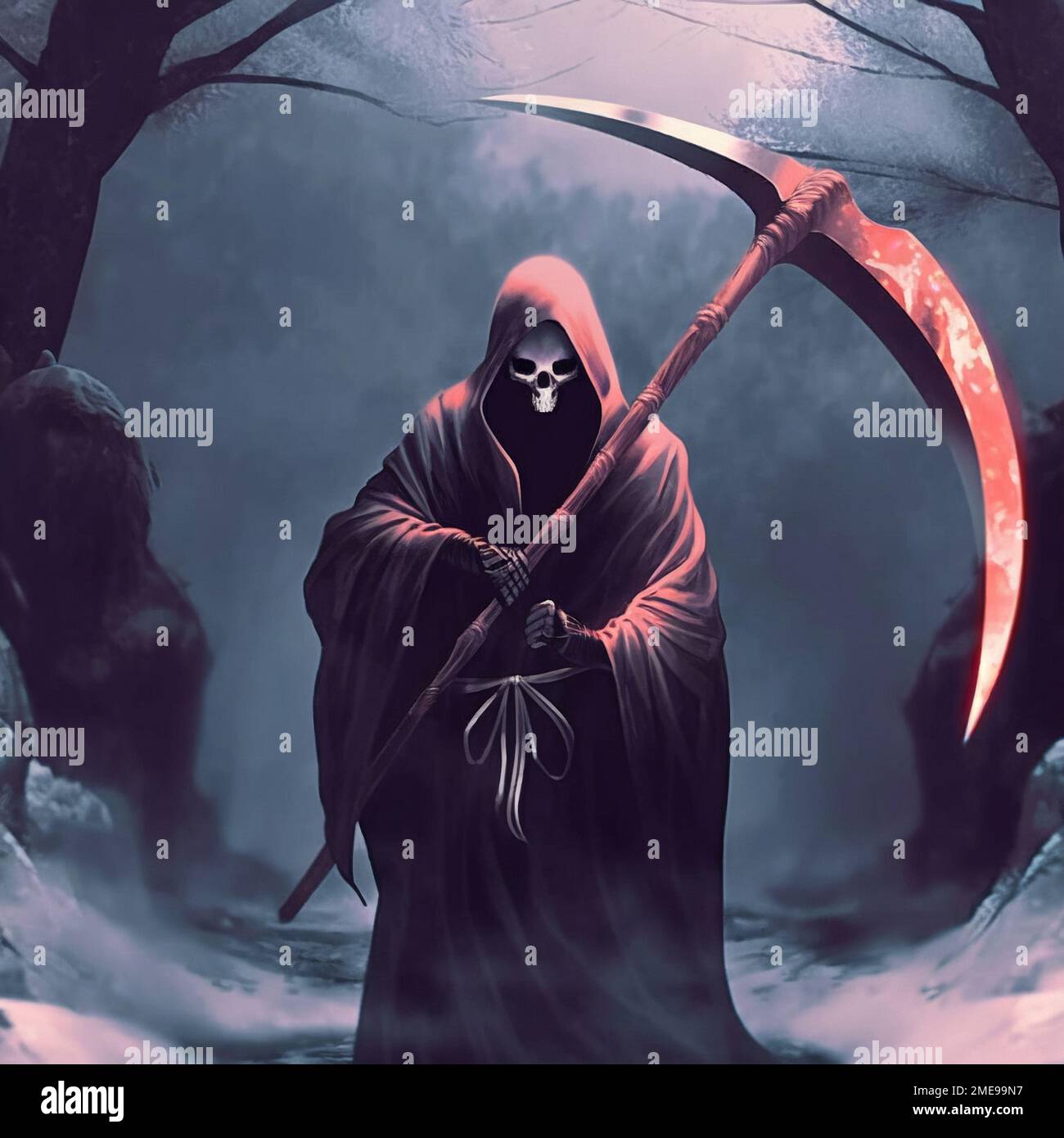 Moonlight graveyard hi-res stock photography and images - Alamy