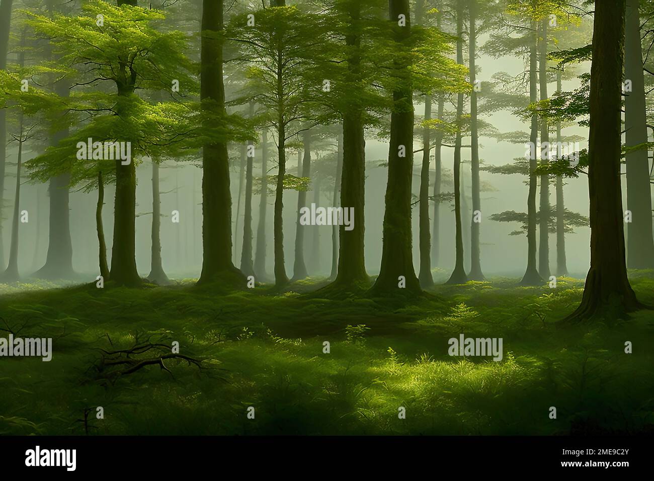 Medieval forest painting hi-res stock photography and images - Alamy