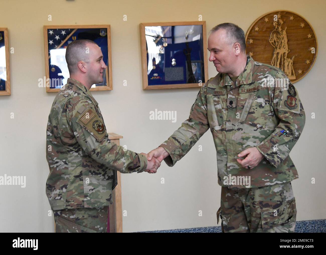 Tech. Sgt. Martin Garland, Jr., left, 66th Security Forces Squadron ...