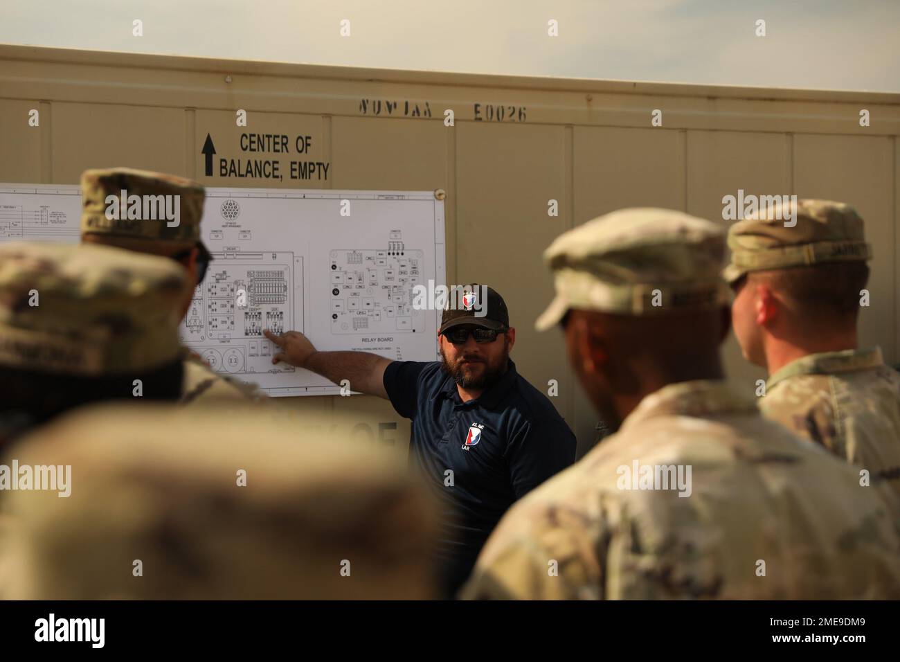 Soldiers assigned to the 287th Field Feeding Company, Division ...