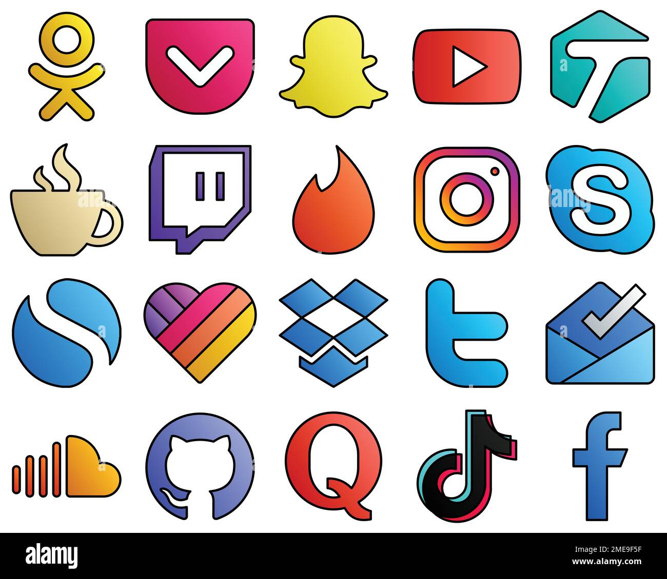 Meta tiktok Stock Vector Images - Alamy