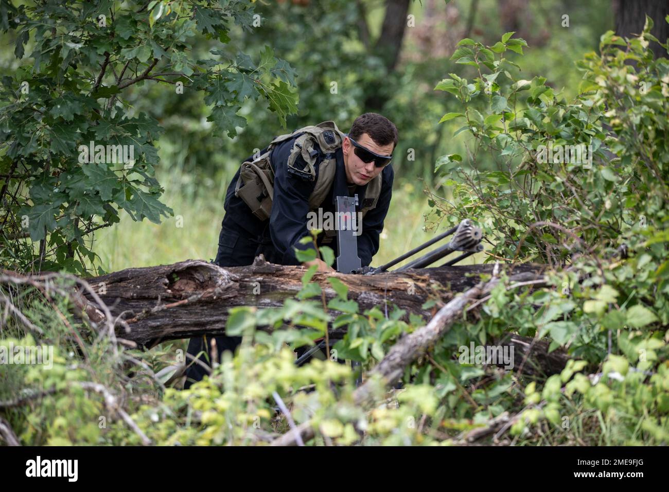 U.S. Army Sgt. Austin Bonfield with the 41st Engineer Route Clearance ...