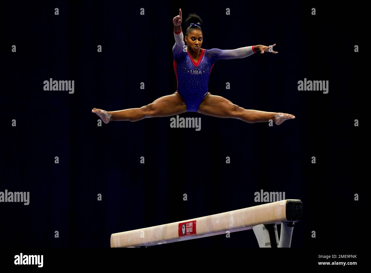 Jordan Chiles competes on the beam during the women's U.S. Olympic ...