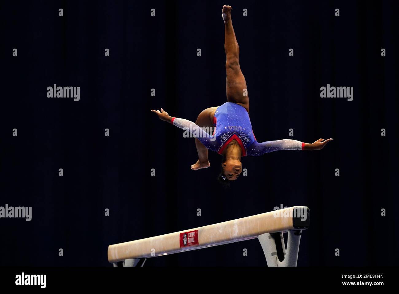 Jordan Chiles competes on the beam during the women's U.S. Olympic ...