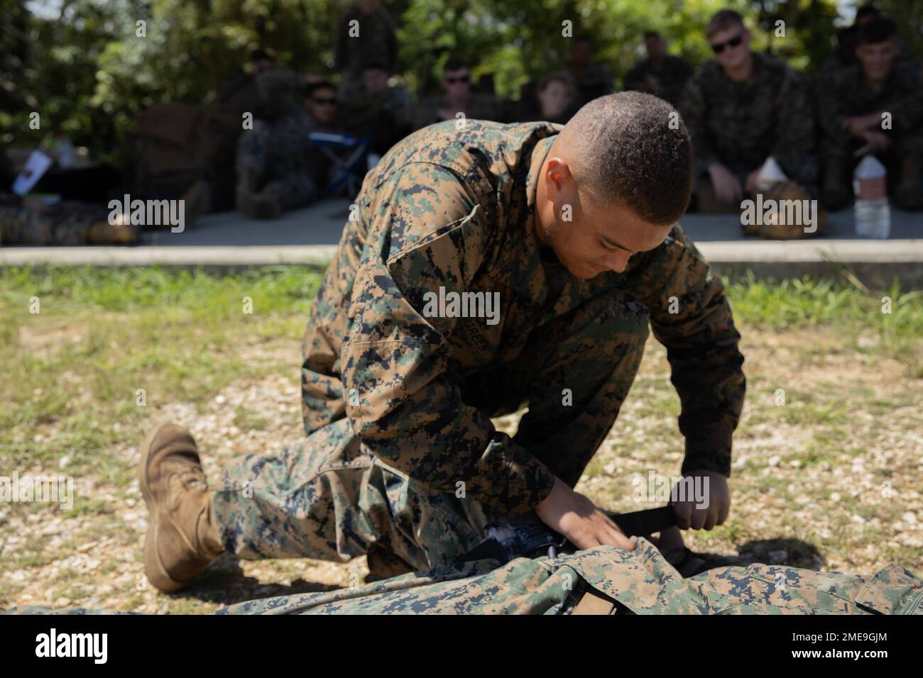 U.S. Marine Corps Lance Cpl. Darian Green, a motor vehicle operator ...