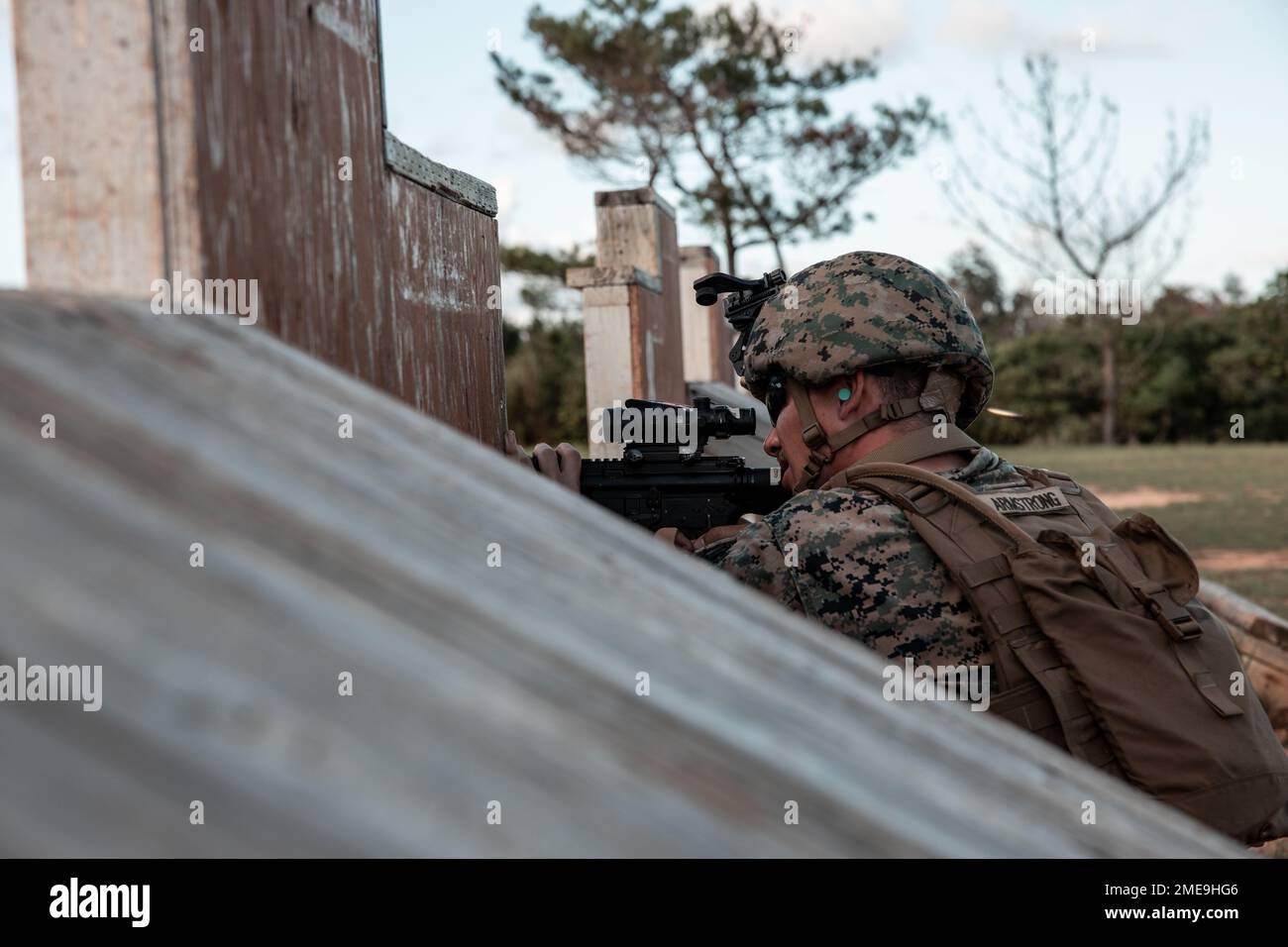 U.S. Marine Corps Cpl. Jackson Armstrong, an artillery systems ...
