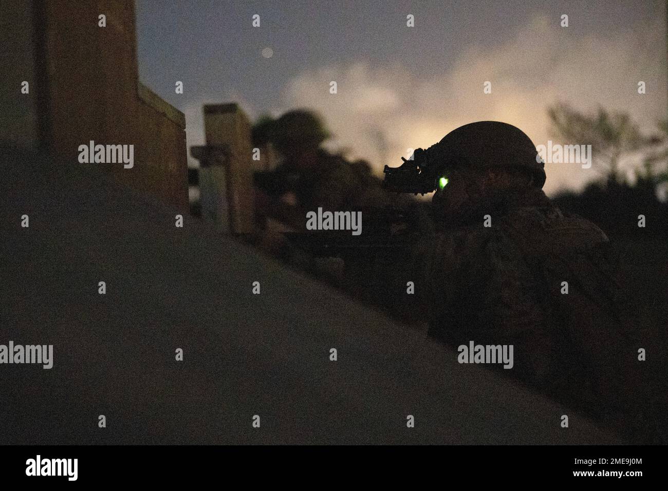 U.S. Marine Corps Cpl. Moses Melendez, a water support technician with ...