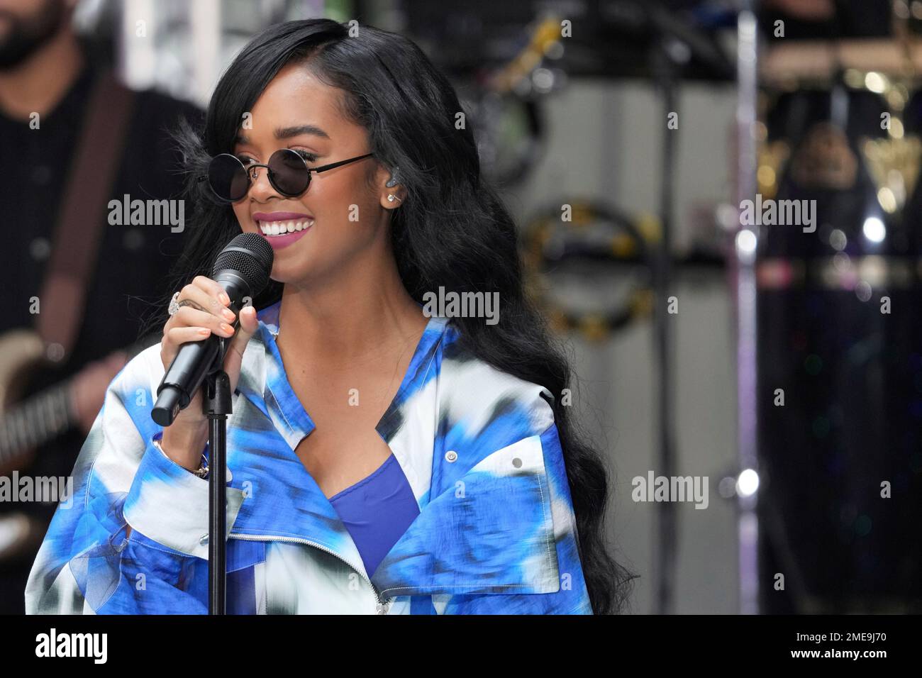 H.E.R. performs on NBC's "Today" show at Rockefeller Plaza on Friday ...