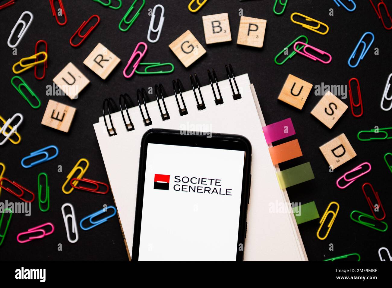 Poland. 23rd Jan, 2023. In this photo illustration, a Societe Generale ...