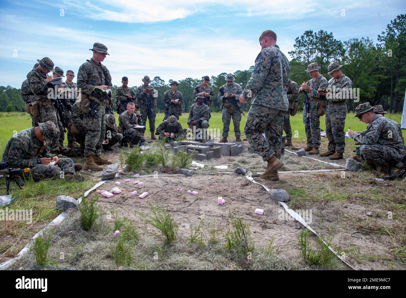 U.S. Marine Corps 2nd Lt. Dalton Hughey, a platoon commander with 1st ...