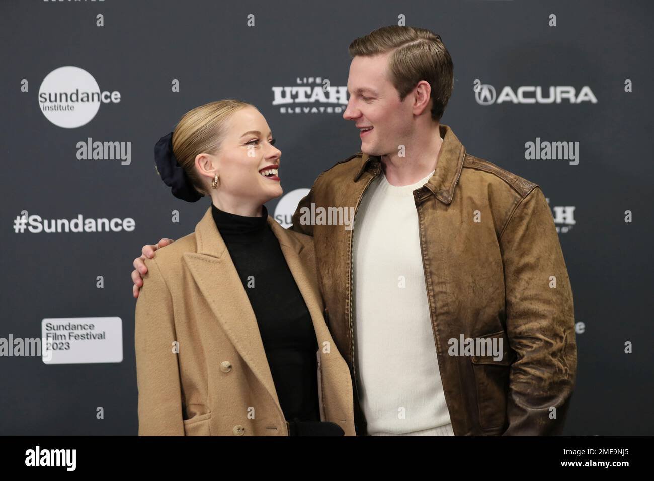 Actors Jane Levy, left, and Will Pullen, right, pose at the "A Little ...