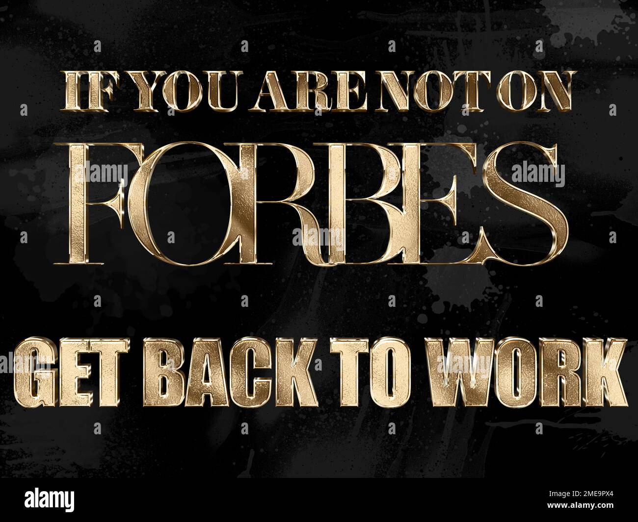 Motivational posters in gold font style text with business quotes. High ...