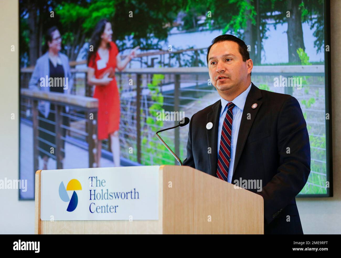 IMAGE DISTRIBUTED FOR THE HOLDSWORTH CENTER - Mark Estrada, superintendent of Lockhart ISD ...