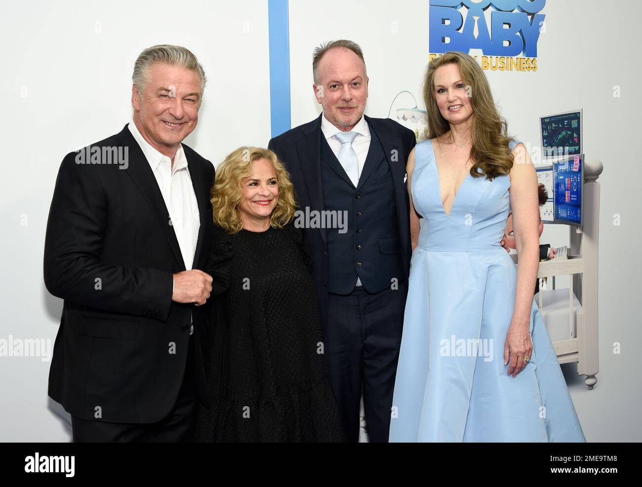 Actors Alec Baldwin, left, and Amy Sedaris pose with director Tom ...