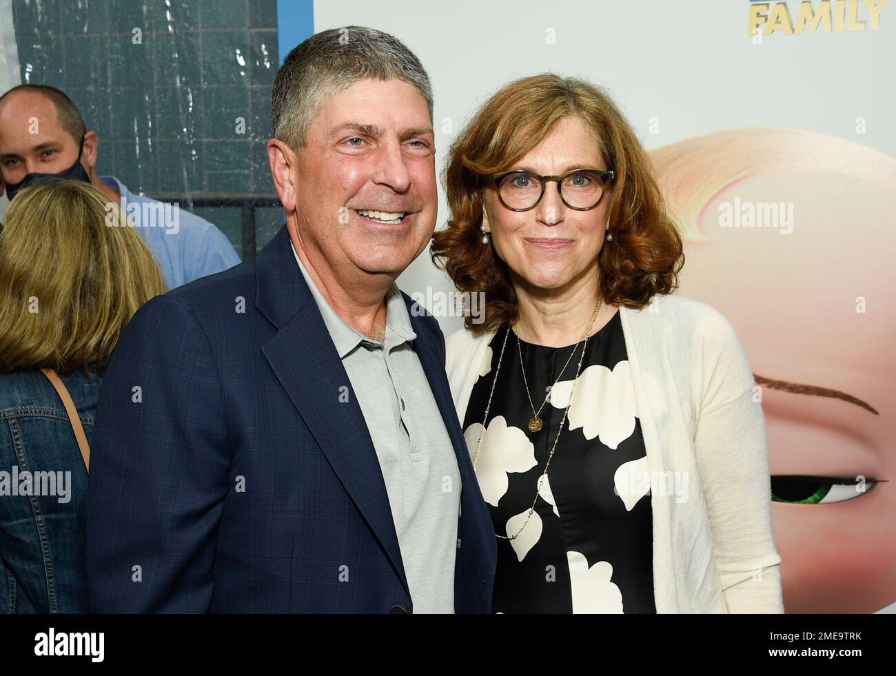 NBCUniversal CEO Jeff Shell, left, and Dreamworks Animation president ...