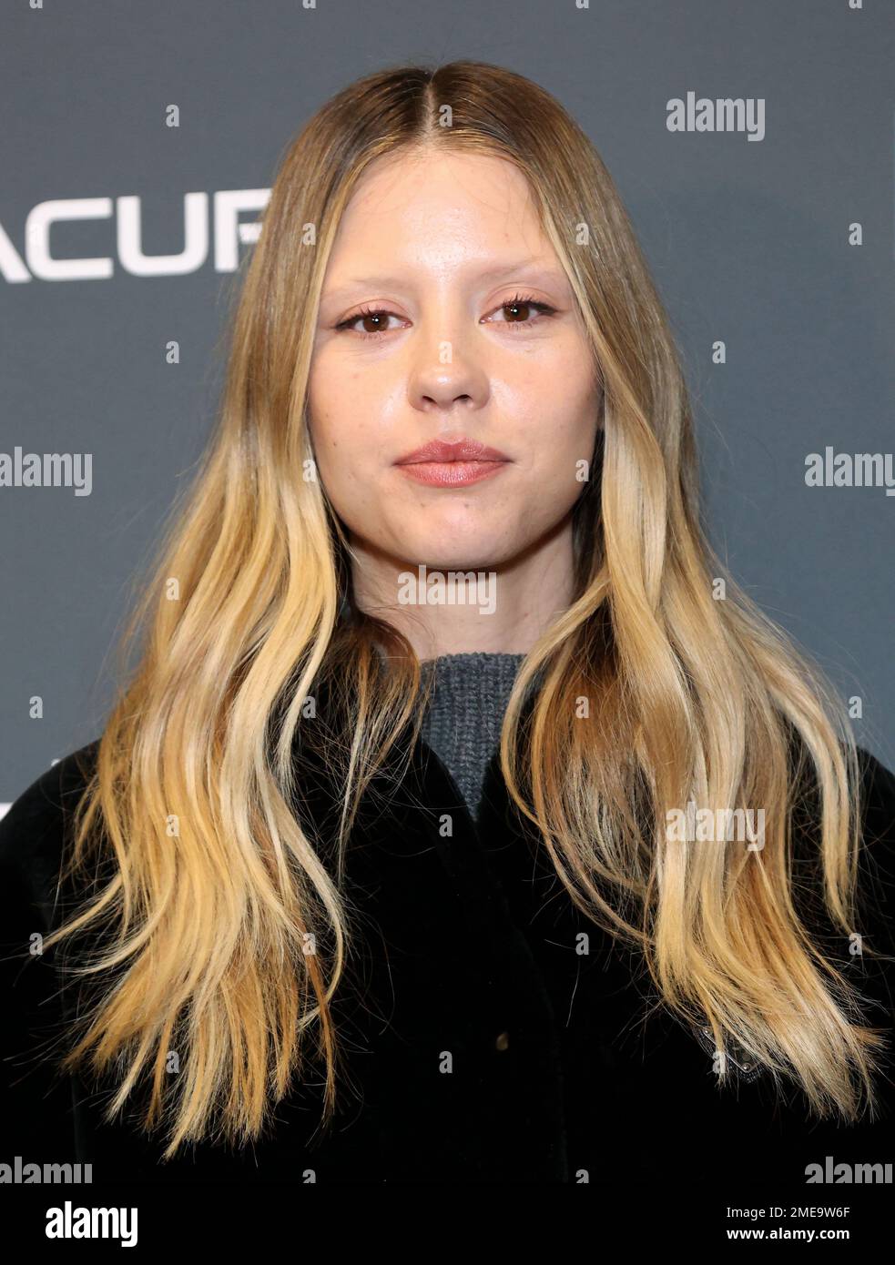 Mia Goth arriving to the “Infinity Pool” premiere during the 2023 Sundance Film Festival held at ...