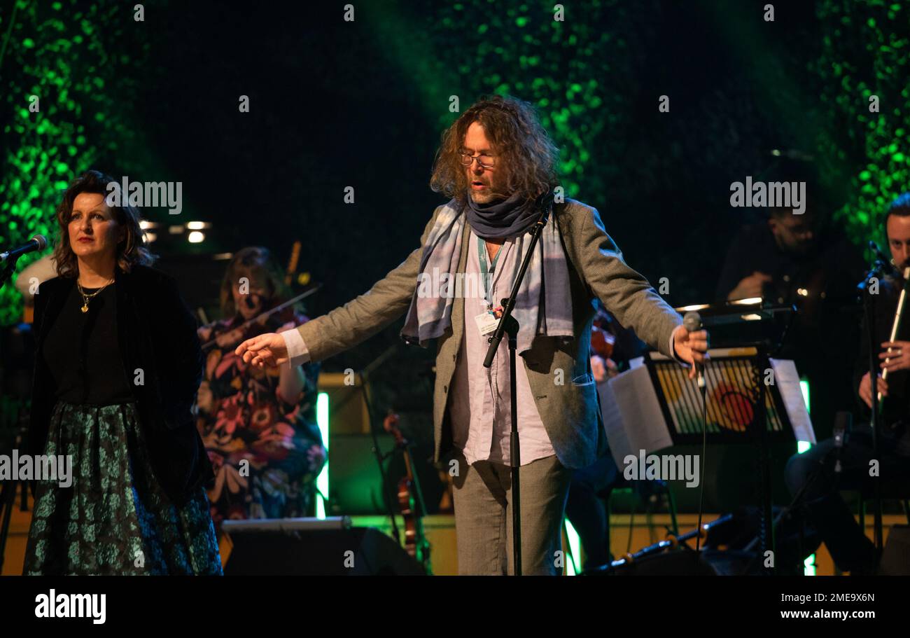 Glasgow Scotland. 19 January 2023. Liam O Maonial, Irish musician, of ...