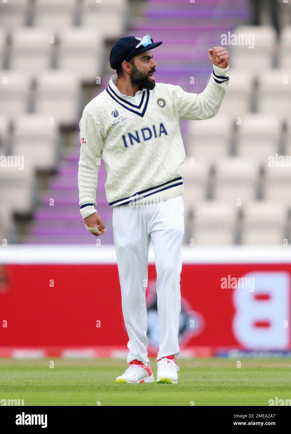 India's captain Virat Kohli celebrates after the dismissal of New ...