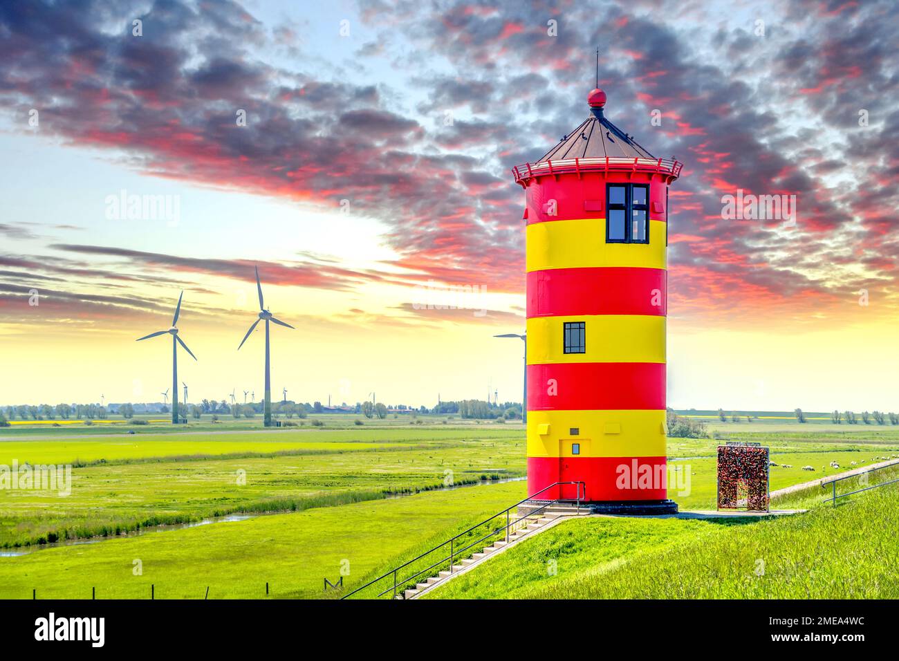 Pilsum Lighthouse, Krummhoern, Germany Stock Photo - Alamy