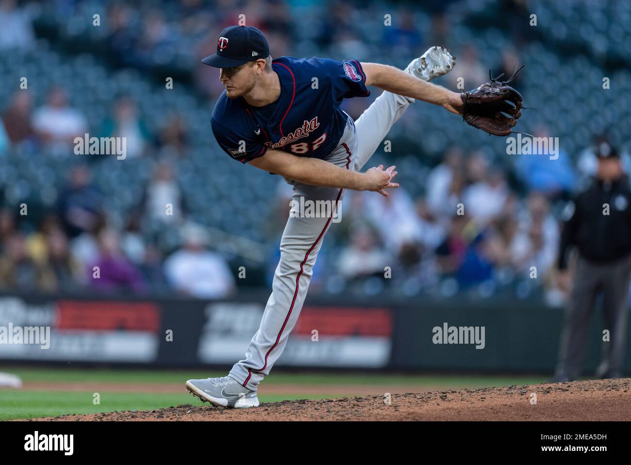 Minnesota Twins starter Bailey Ober delivers a pitch during a baseball ...