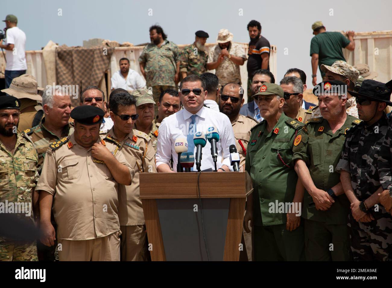Libyan Prime Minister Prime Minister Abdul Hamid Dbeibah attends the ...