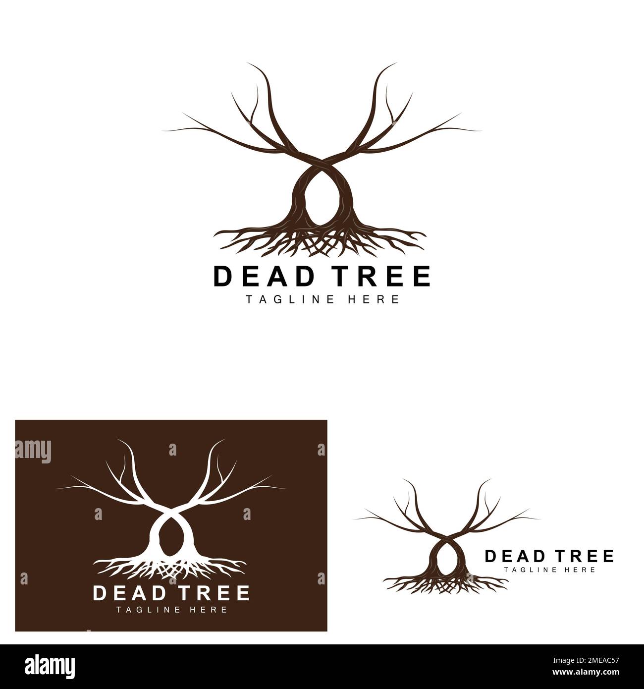 Tree Logo Design, Dead Tree Illustration, Wild Tree Cutting, Global ...