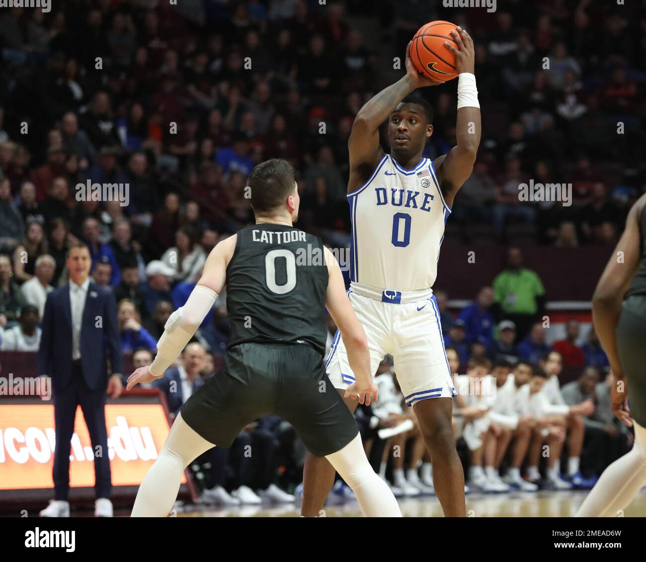 Blacksburg, Virginia, USA. 23rd Jan, 2023. Duke Blue Devils forward ...