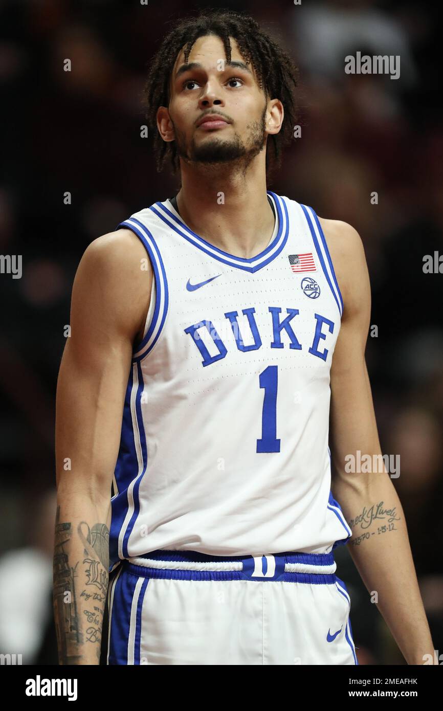Blacksburg, Virginia, USA. 23rd Jan, 2023. Duke Blue Devils center ...