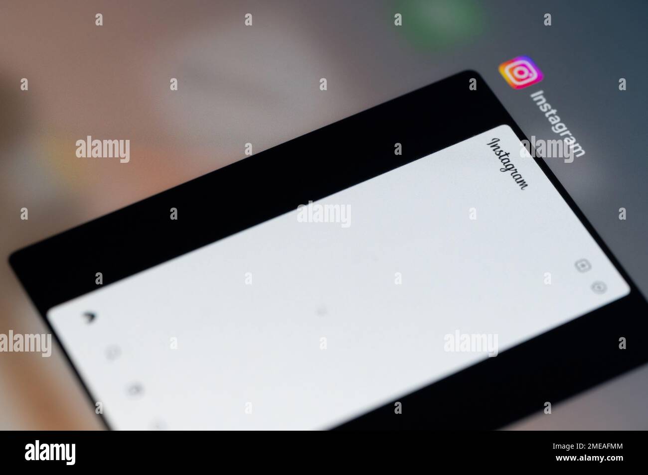 New york, USA - January 23, 2022: Instagram application for mobile ...