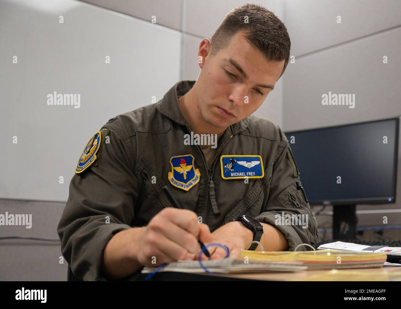 U.S. Air Force 1st Lt. Michael Frey, 48th Flying Training Squadron ...